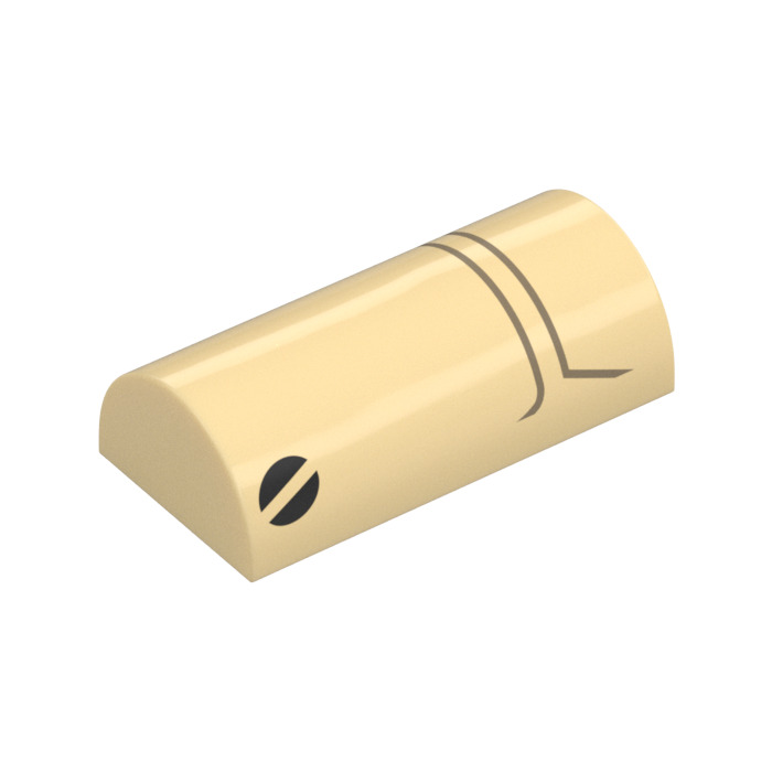 LEGO Slope 2 x 4 Curved with Battle Droid Face with Groove (6192 / ...