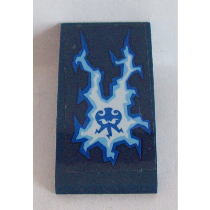 LEGO Slope 2 x 4 Curved with Lightning and Ninjago Power Emblem Sticker ...