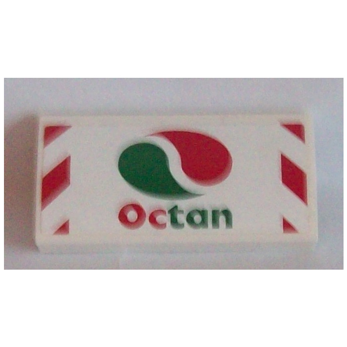 LEGO Slope 2 x 4 Curved with Octan Logo Sticker with Bottom Tubes ...