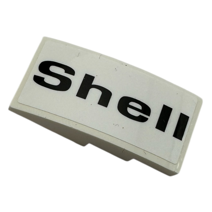 LEGO Slope 2 x 4 Curved with Shell (left) Sticker (93606) | Brick Owl ...