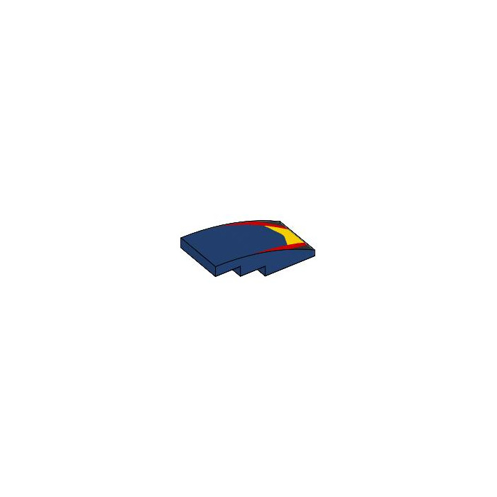 LEGO Slope 2 x 4 Curved with Yellow and Red (93606) | Brick Owl - LEGO ...