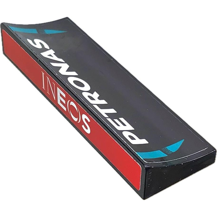 LEGO Slope 2 x 6 Curved Inverted with PETRONAS, INEOS Sticker (6806 ...