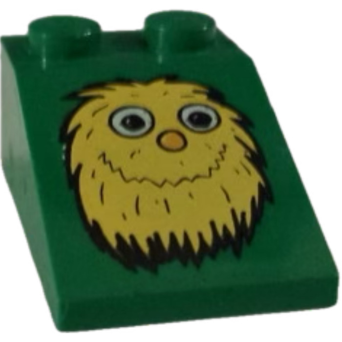 LEGO Slope 2 x 3 (25°) with McDonald's Yellow Monster Face with Smooth ...