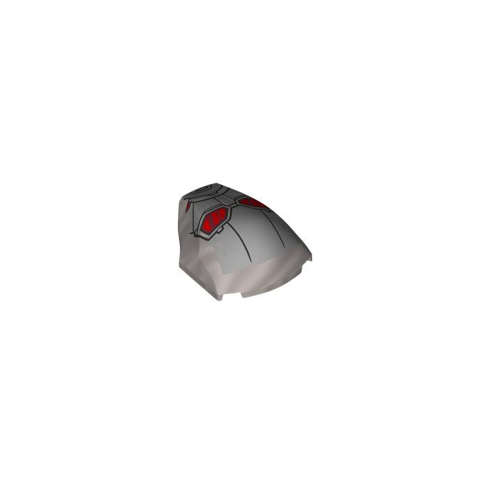 LEGO Slope 4 x 5 x 1.3 Curved with Ant-Man Face with Red Eyes (4898 ...