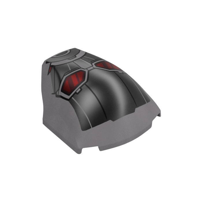 LEGO Slope 4 x 5 x 1.3 Curved with Ant-Man Face with Red Eyes (4898 ...