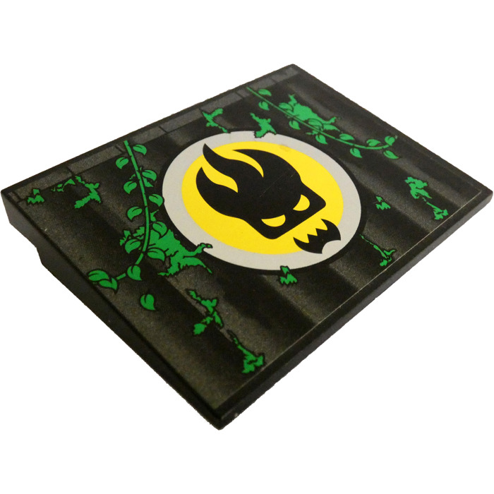 LEGO Slope 6 x 8 (10°) with Agents Dr. Inferno Logo Sticker (4515 ...