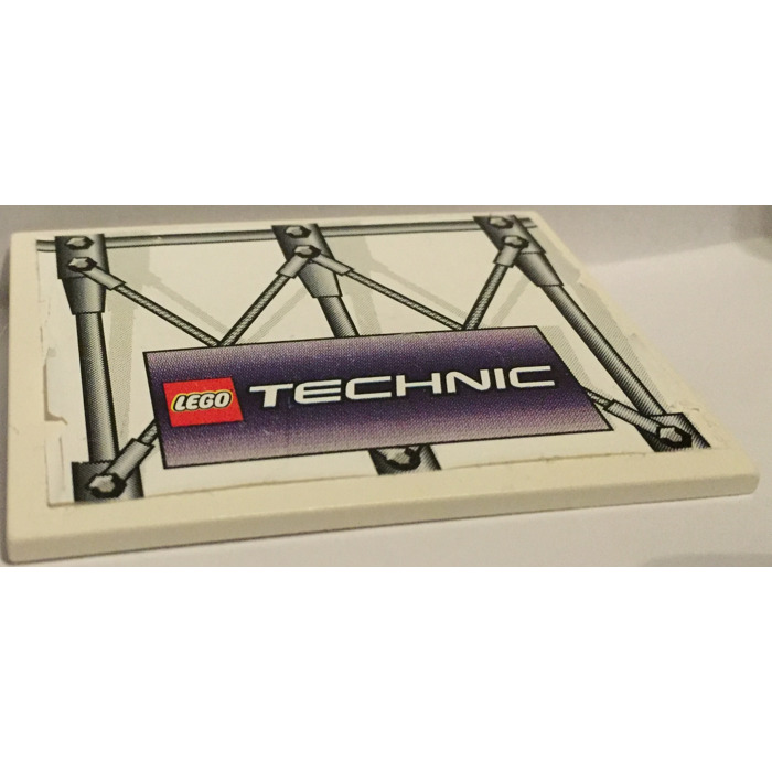 LEGO Slope 6 x 8 (10°) with LEGO TECHNIC Logo Sticker (3292 / 4515 ...