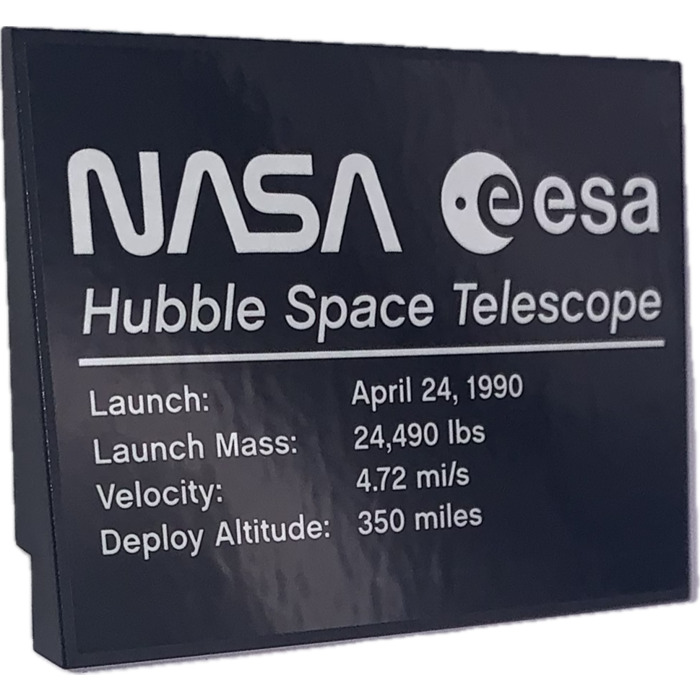 LEGO Slope 6 x 8 (10°) with NASA esa Hubble Space Telescope Sticker ...