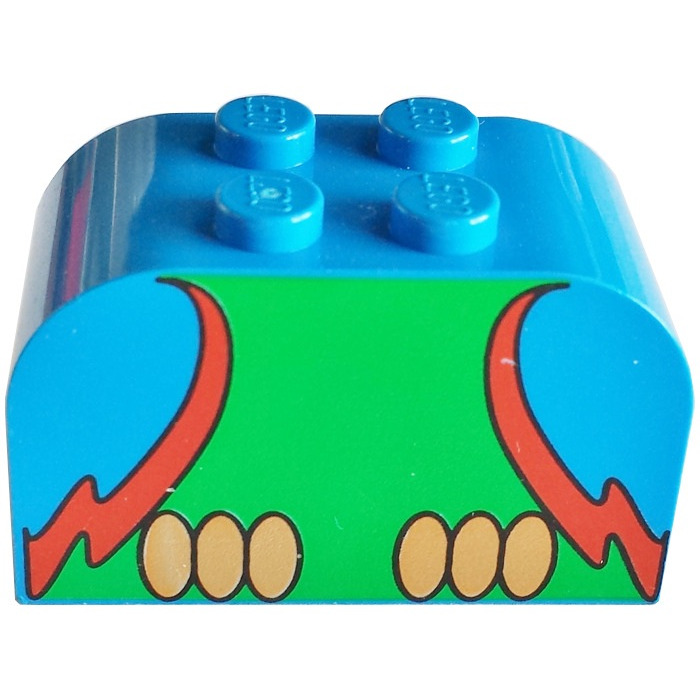 LEGO Slope Brick 2 x 4 x 2 Curved with Bird Body (4744) | Brick Owl ...