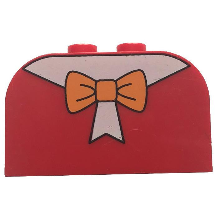 LEGO Slope Brick 2 x 4 x 2 Curved with Bow Tie (4744) | Brick Owl ...