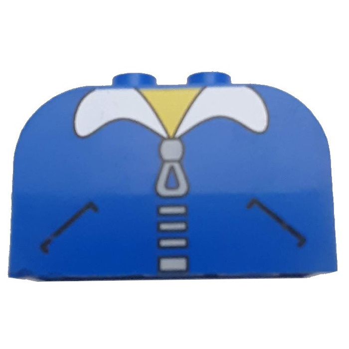 LEGO Slope Brick 2 x 4 x 2 Curved with Shirt (4744 / 83170) | Brick Owl ...