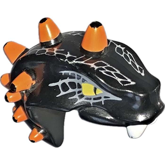 LEGO Snake Head with Orange Horns (11721) | Brick Owl - LEGO Marketplace
