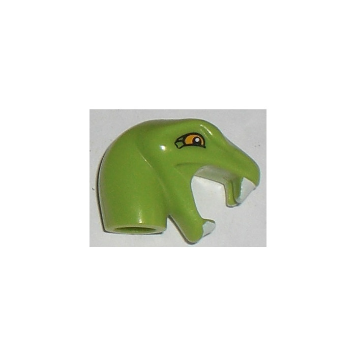 LEGO Snake Head with White Fangs and Orange Eyes | Brick Owl - LEGO ...
