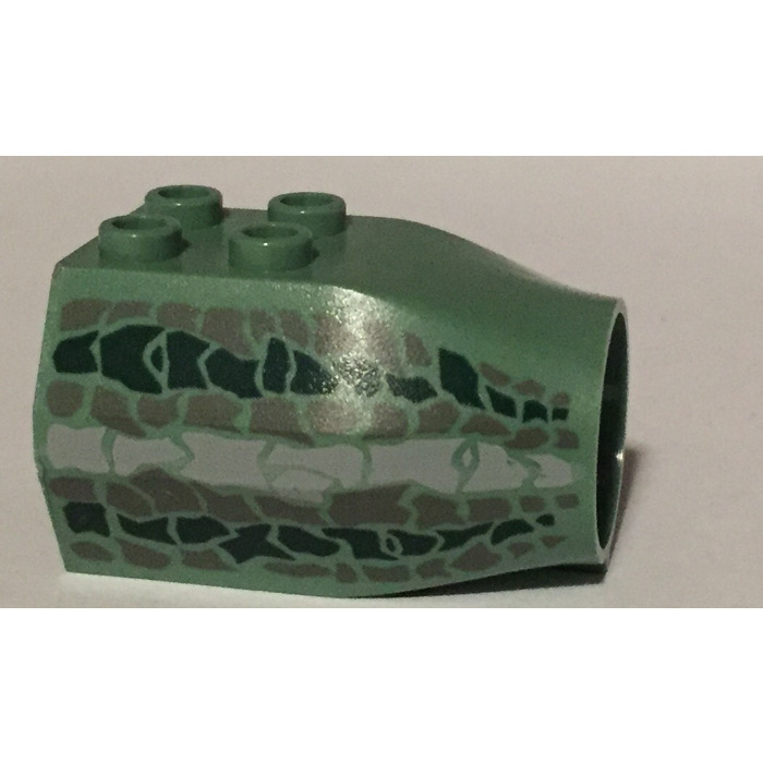 LEGO Snake Middle Body with Scales Pattern (43936 / 44154) | Brick Owl
