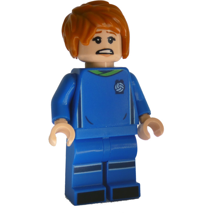 LEGO Soccer Player, Female (Dark Orange Short Hair) Minifigure | Brick ...