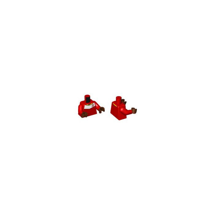 LEGO Soccer Player Torso with Reddish Brown Hands (973 / 76382) | Brick ...