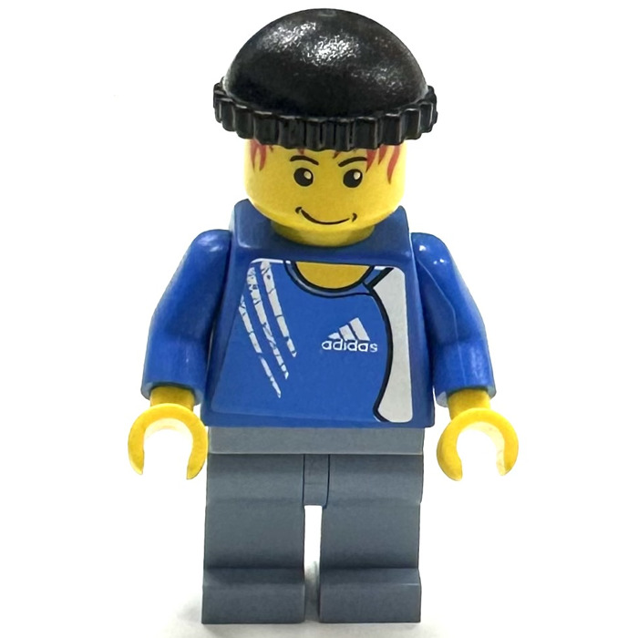 LEGO Soccer Player with Adidas Logo Red Torso Sticker with Number 6 ...
