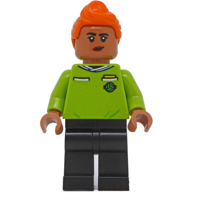 LEGO Soccer Referee with Lime Top Minifigure | Brick Owl