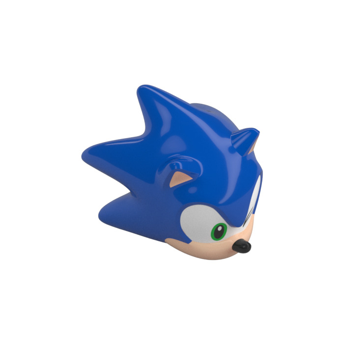 LEGO Sonic the Hedgehog Head with Light Flesh Face with Grin to Left ...