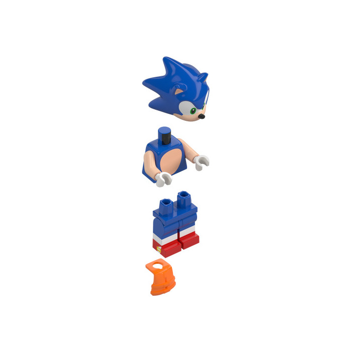 LEGO Sonic the Hedgehog with Grin to Left and Life Jacket Minifigure ...