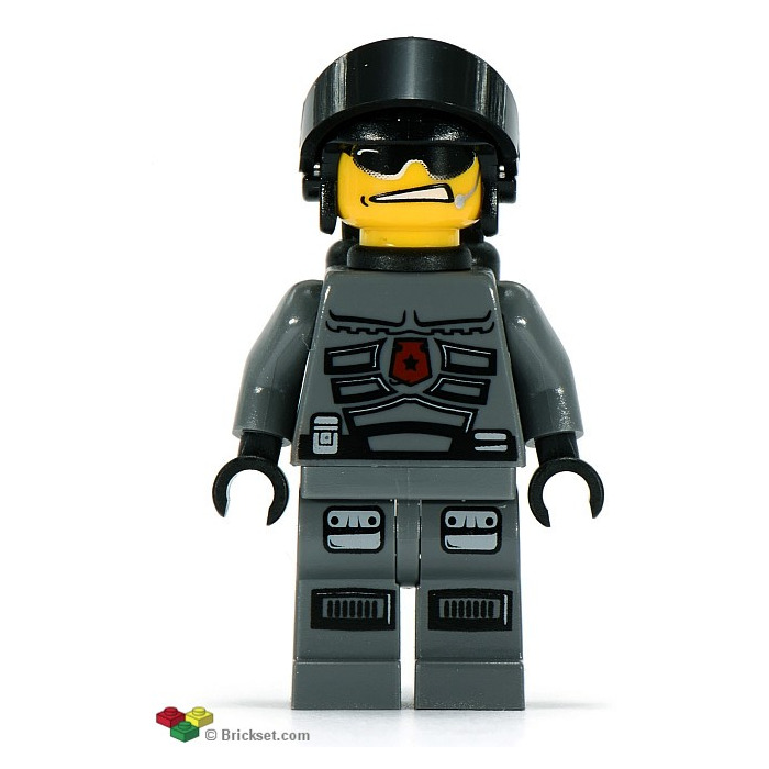 LEGO Space Police 3 Officer with Air Tanks and Sunglasses Minifigure ...