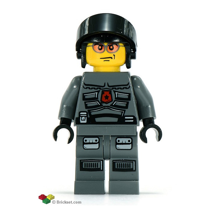 LEGO Space Police 3 Officer with Orange Sunglasses Minifigure | Brick ...