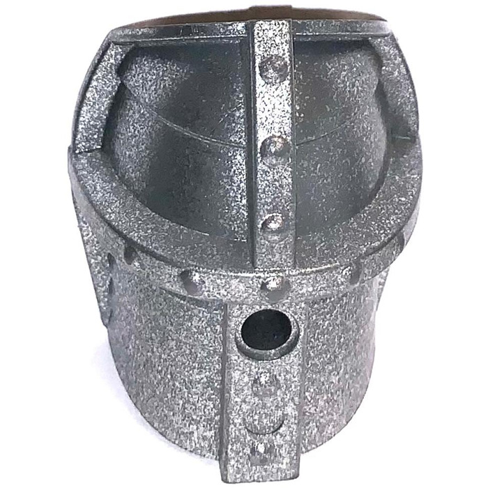 LEGO Speckle Gray Large Shoulder Armor with Ridges and Pin Hole (54936 ...