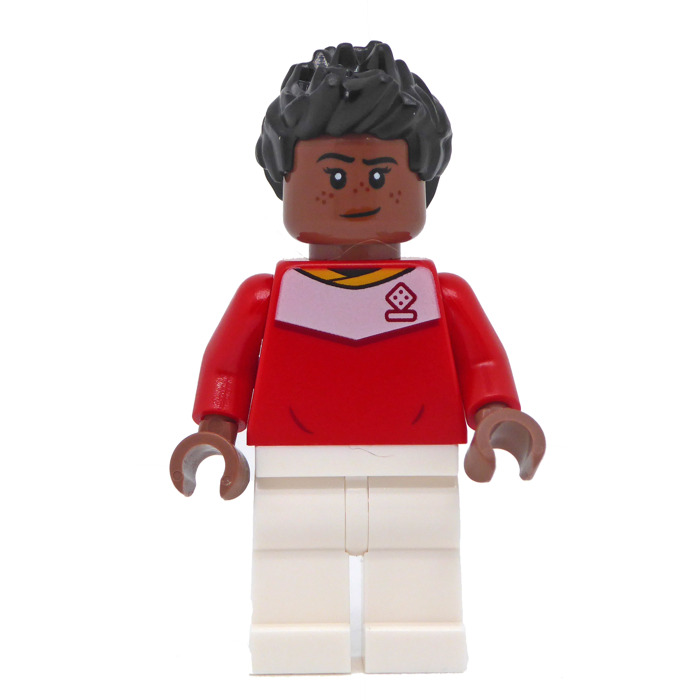 LEGO Spectator - Female Red Soccer Fan Minifigure Inventory | Brick Owl ...