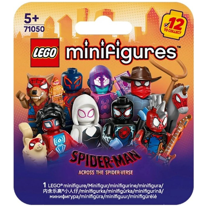 LEGO Spider-Man: Across the Spider-Verse Series Collectable Minifigures Random Pack Set 71050-0 ...