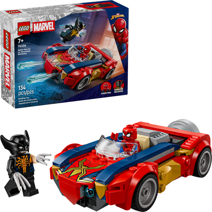LEGO Spider-Man Car vs. Venomized Wolverine Set 76336 | Brick Owl - LEGO Marketplace