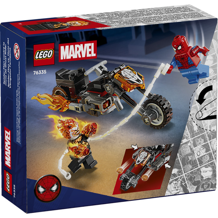 LEGO Spider-Man vs. Ghost Rider Motorcycle Set 76335 | Brick Owl