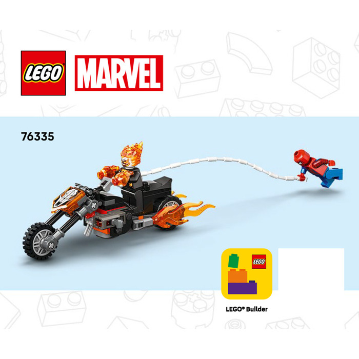 LEGO Spider-Man vs. Ghost Rider Motorcycle Set 76335 Instructions ...