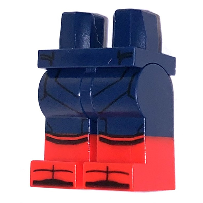 LEGO Spider-Man with Dark Blue Printed Legs and Feet Minifigure Hips ...
