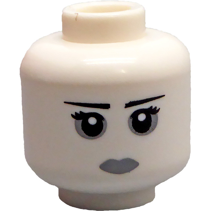 LEGO Spooky Girl Head, Gray Lips and Circles Around Eyes (3626 / 18192 ...