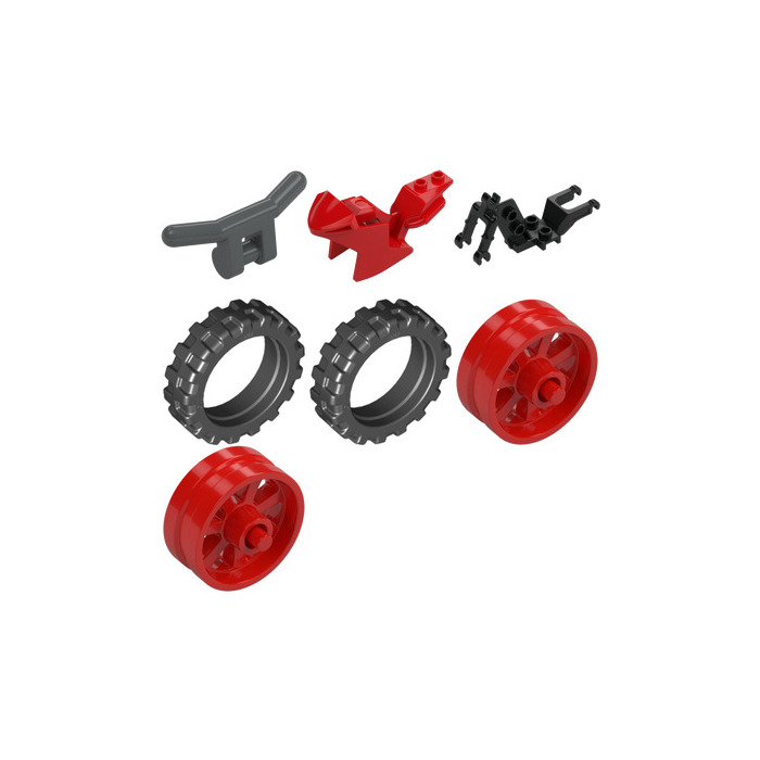 LEGO Sport Bike with Red Wheels | Brick Owl - LEGO Marketplace