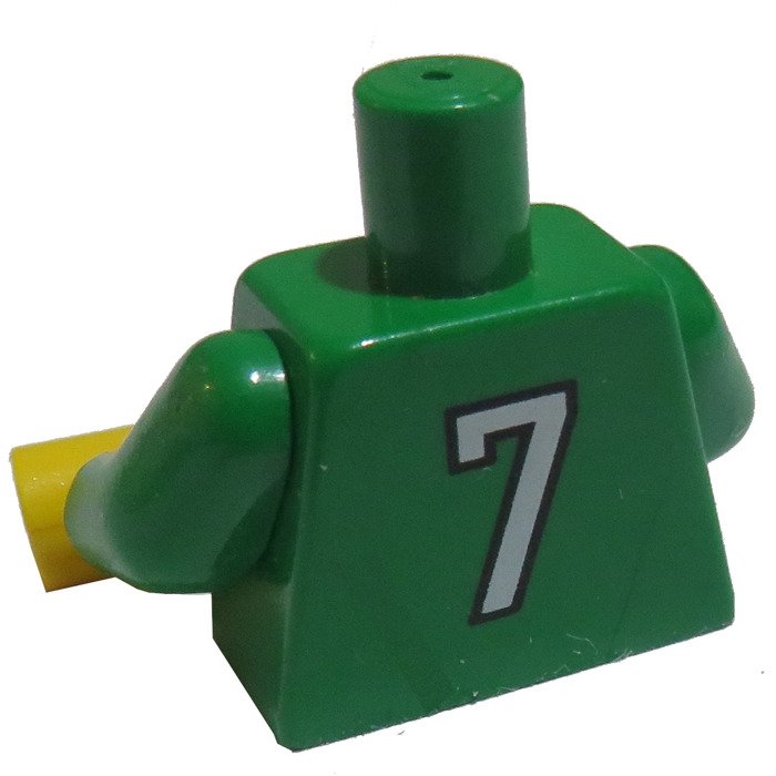 LEGO Sports Torso Number 7 (973) | Brick Owl - LEGO Marketplace