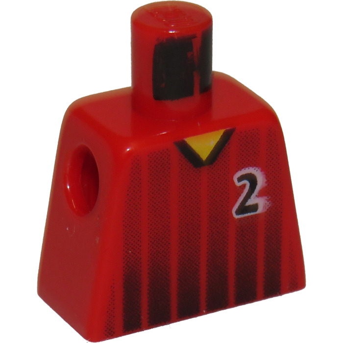 LEGO Sports Torso without Arms with Number 2 on Front and Back (973 ...