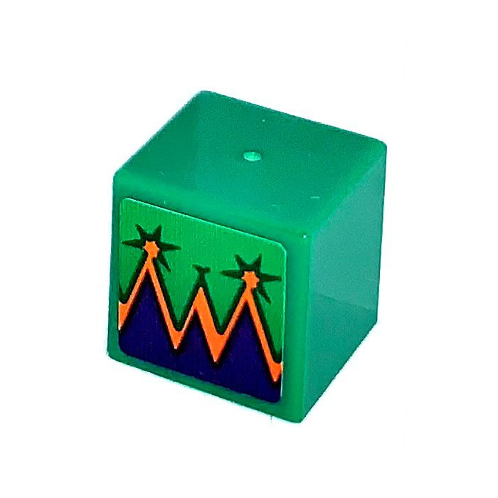 LEGO Square Minifigure Head (Small) with Purple and Orange ‘W’ Sticker ...