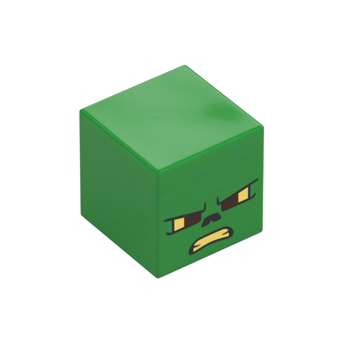 LEGO Square Minifigure Head with Baby Zombie Face (Movie) (19729 / ...