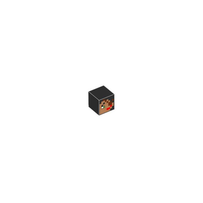 LEGO Square Minifigure Head with Decoration (19729) | Brick Owl - LEGO ...
