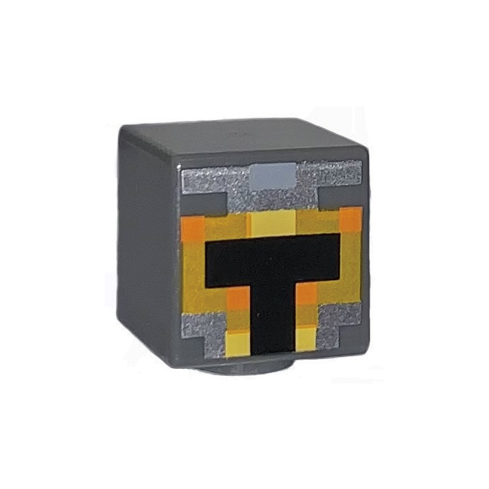 LEGO Square Minifigure Head with Minecraft Skin 1 Pattern (19729 ...