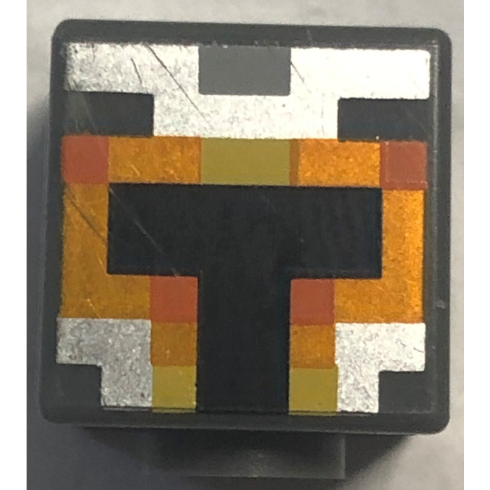 LEGO Square Minifigure Head with Minecraft Skin 1 Pattern (19729 ...