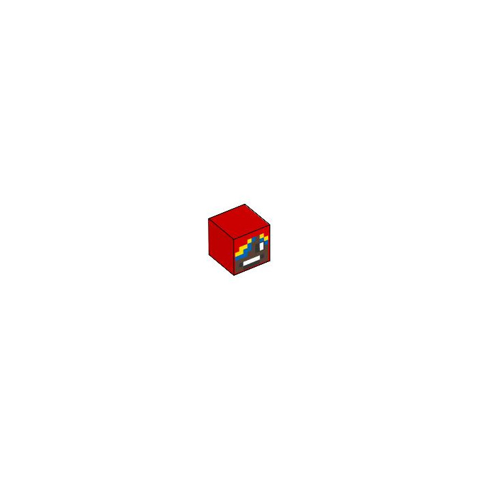 LEGO Square Minifigure Head with Parrot Handler Face (19729) | Brick ...