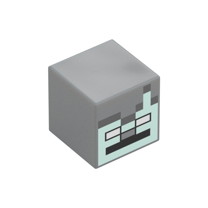 LEGO Square Minifigure Head with Stray Face (19729 / 113571) | Brick Owl