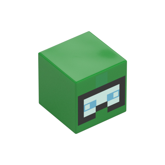 LEGO Square Minifigure Head with Underwater Explorer Face (19729 / ...