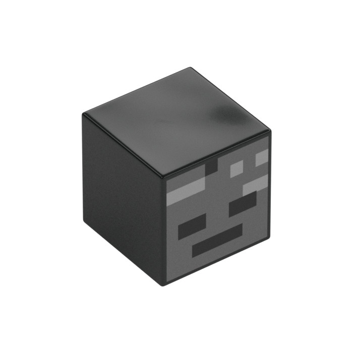 LEGO Square Minifigure Head with Wither Skeleton Face (28281 / 114002 ...