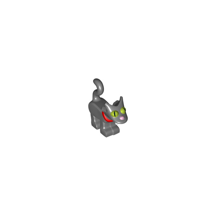 LEGO Standing Cat with Curly Tail and Lime Eyes (20154) | Brick Owl ...