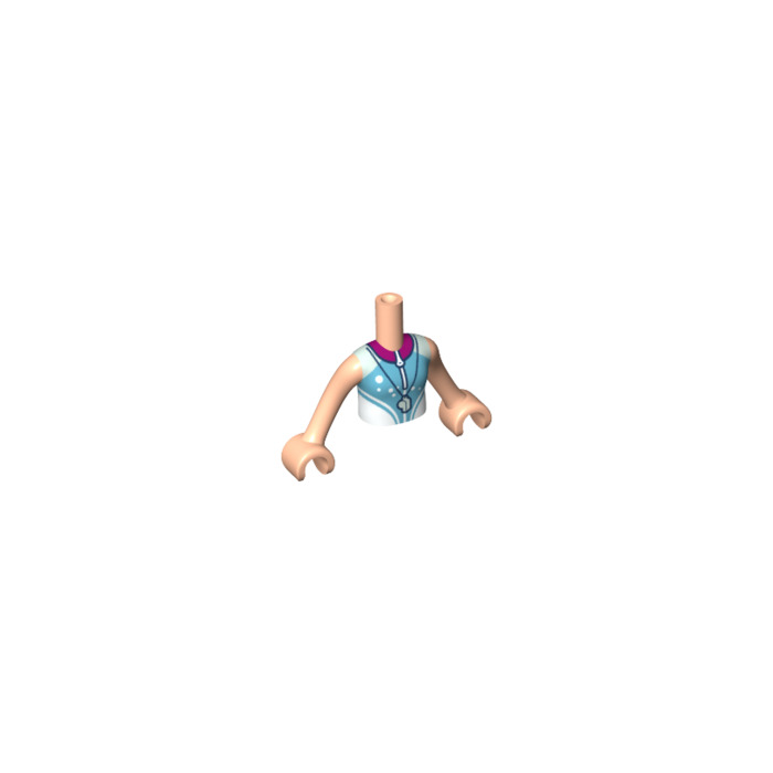 LEGO Stephanie with Azure and White Top Friends Torso (73141 / 92456 ...