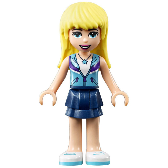 LEGO Stephanie with Azure Jacket and Dark Blue Skirt Minifigure | Brick Owl