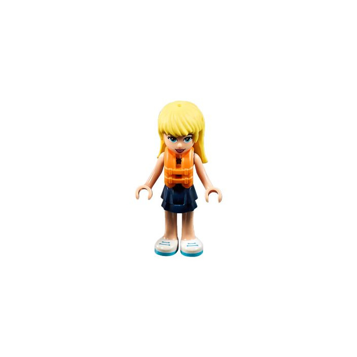LEGO Stephanie with Azure Jacket and Dark Blue Skirt with Life Jacket ...